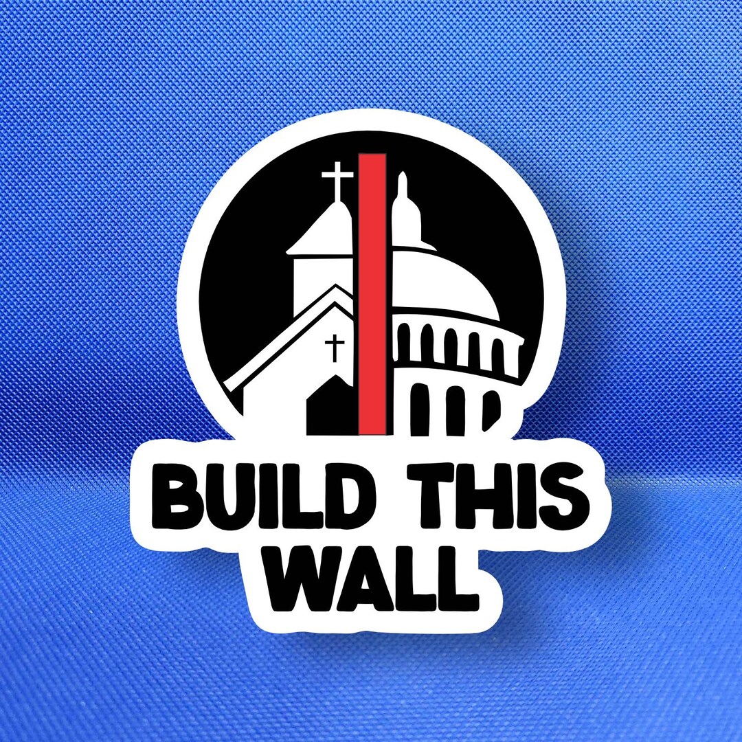 Build This Wall Weatherproof Sticker - Etsy