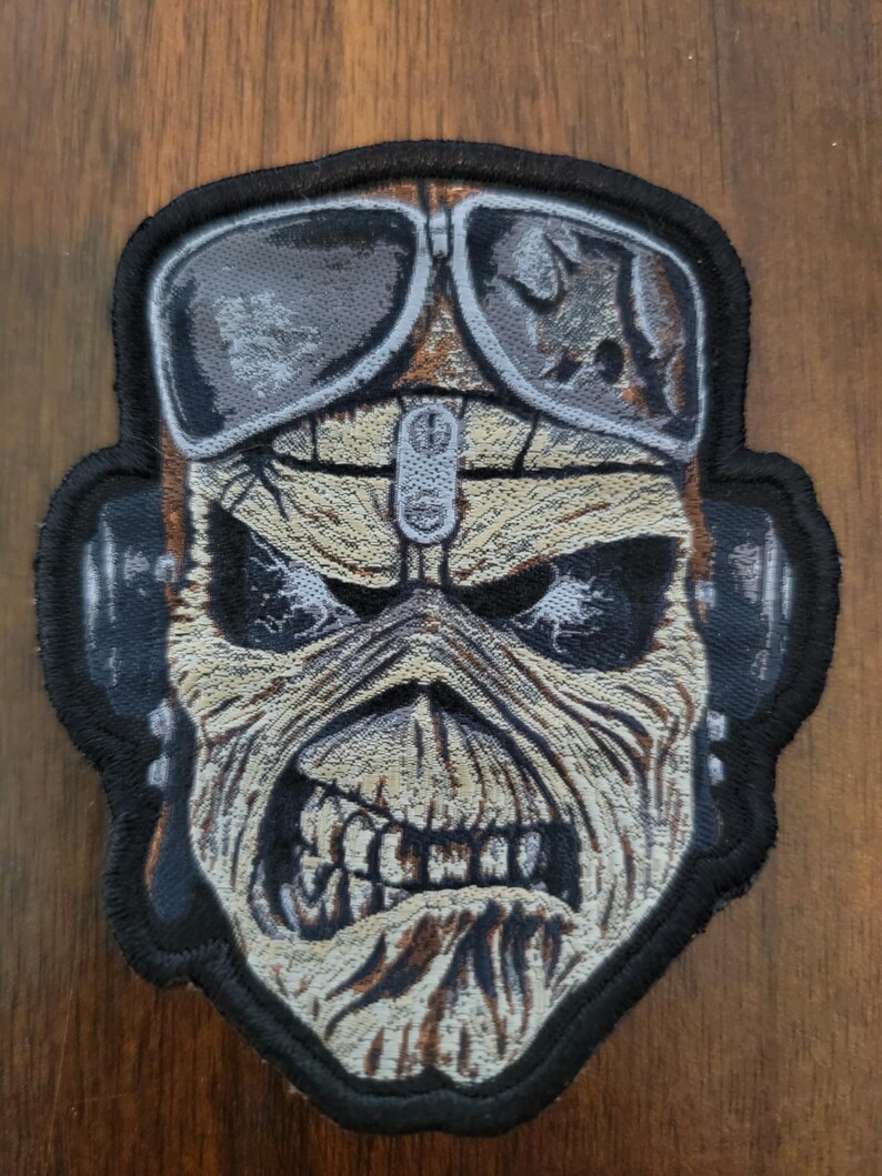Iron Maiden, Aces High, Spitfire Pilot Eddie woven, Velcro-backed Patch - Etsy