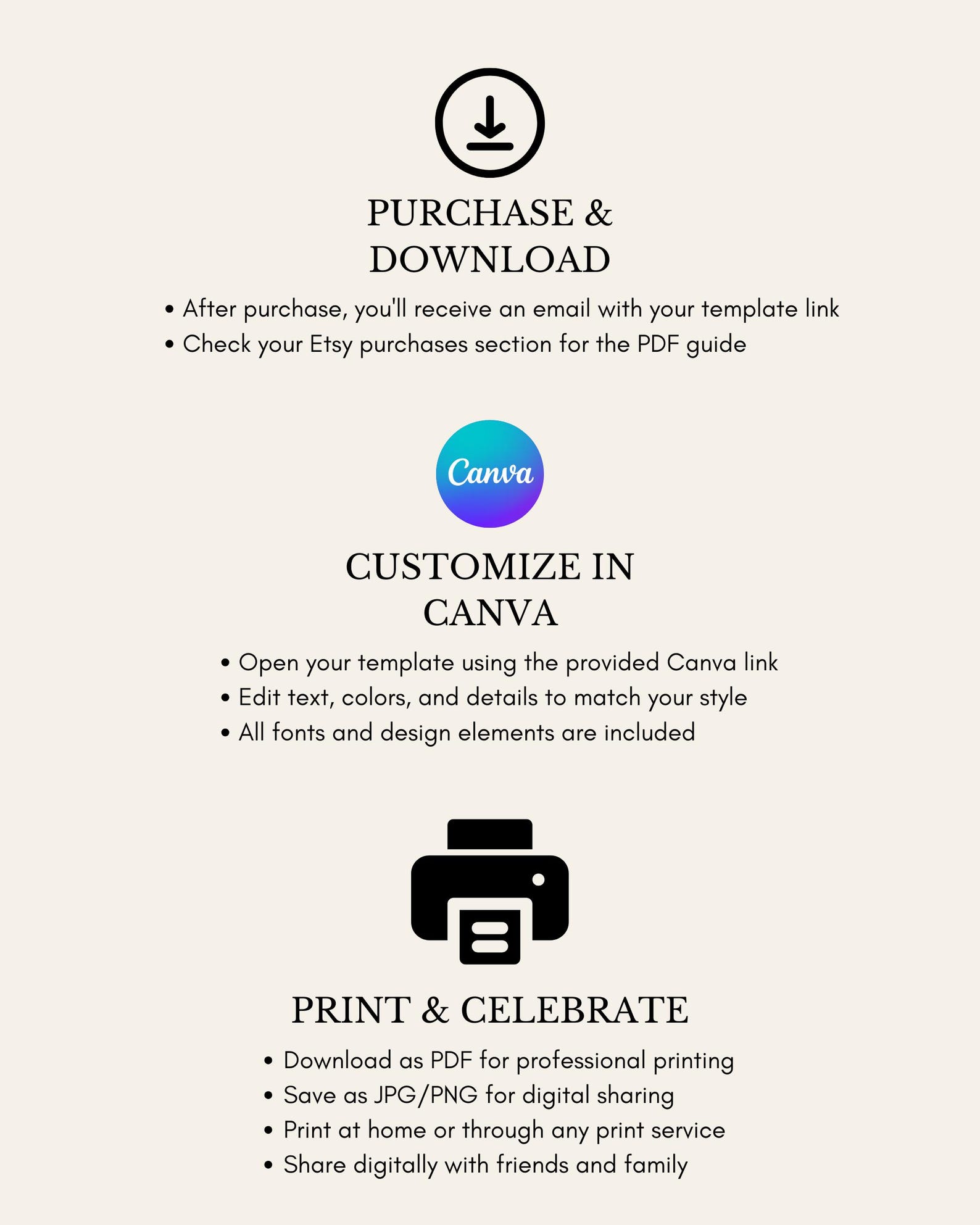 Tulum-inspired Wedding Invitation Template - Canva Wedding Invitation ...