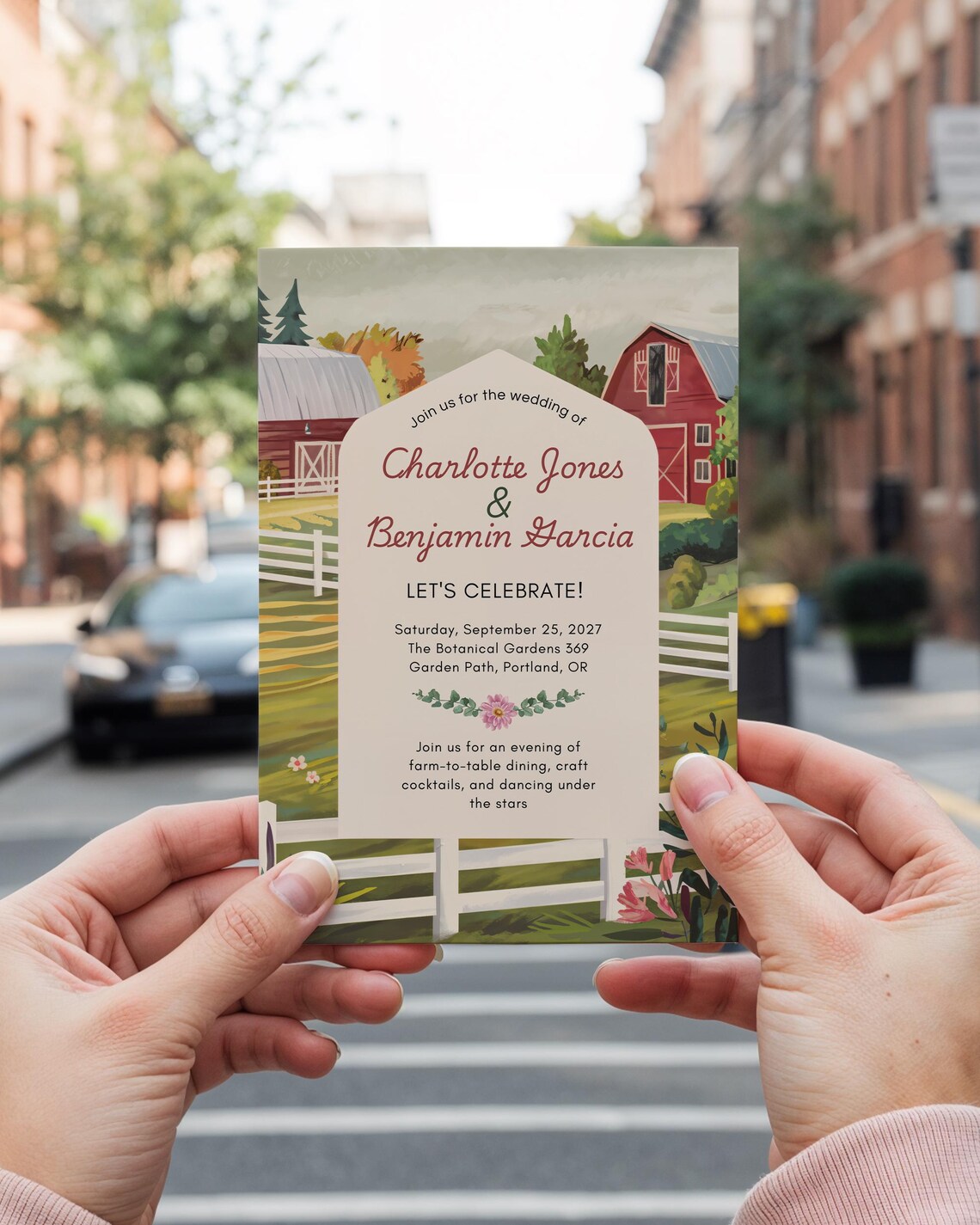 Rustic Barn Wedding Invitation, Farmhouse Wedding, Country Wedding ...