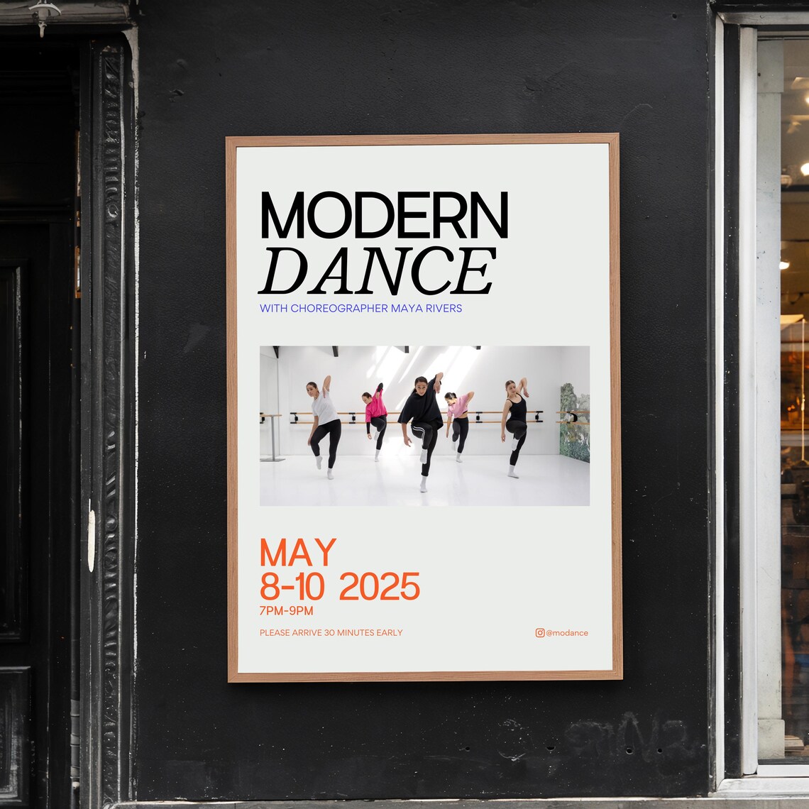 Modern Dance Event Poster Template, Editable Dance Workshop Flyer ...