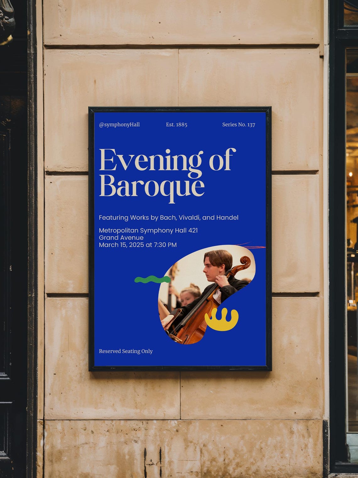 Concert Hall Poster Template - Elegant Digital Design for Musical ...