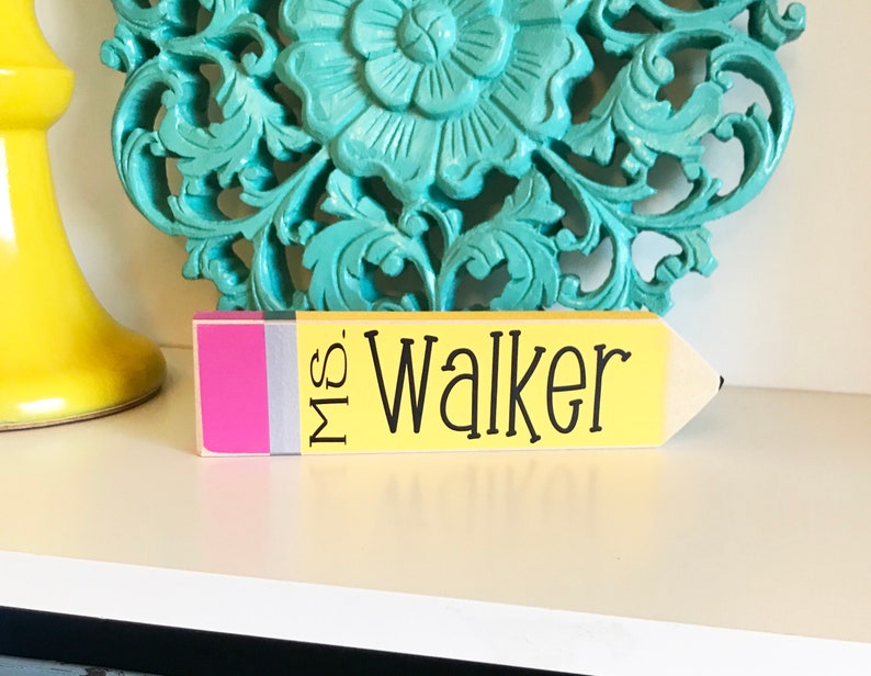 Music Teacher Gift Desk Name Plate Personalized Teacher - Etsy