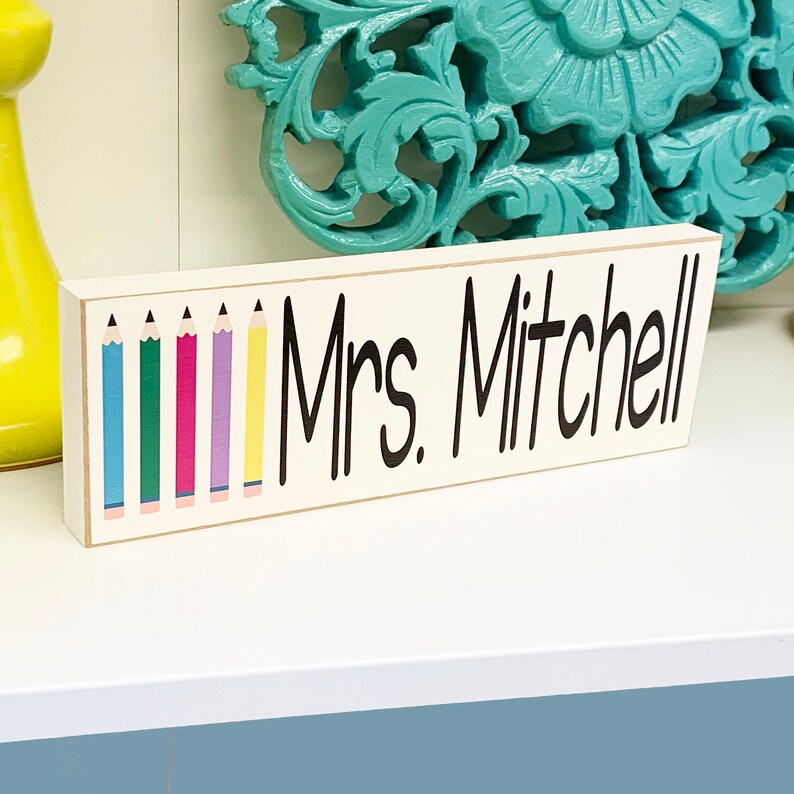 Personalized Teacher Gift, Desk Name Plate, Teacher Graduation Gift - Etsy