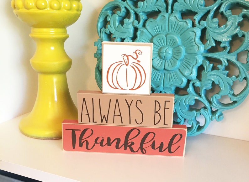Thankful Sign Thanksgiving Table Decor Thanksgiving - Etsy