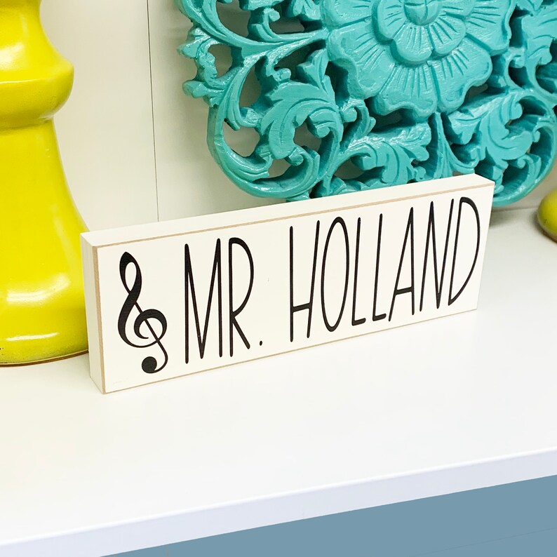 Music Teacher Gift Desk Name Plate Personalized Teacher | Etsy