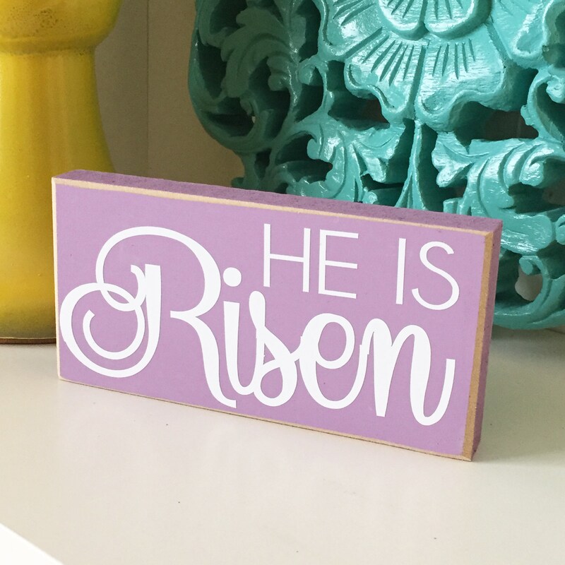 He is Risen Sign - Etsy
