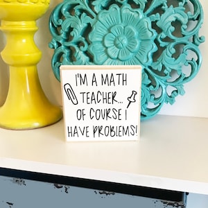 Math Teacher Gift, Math Classroom Decor, End of Year Teacher Gifts - Etsy