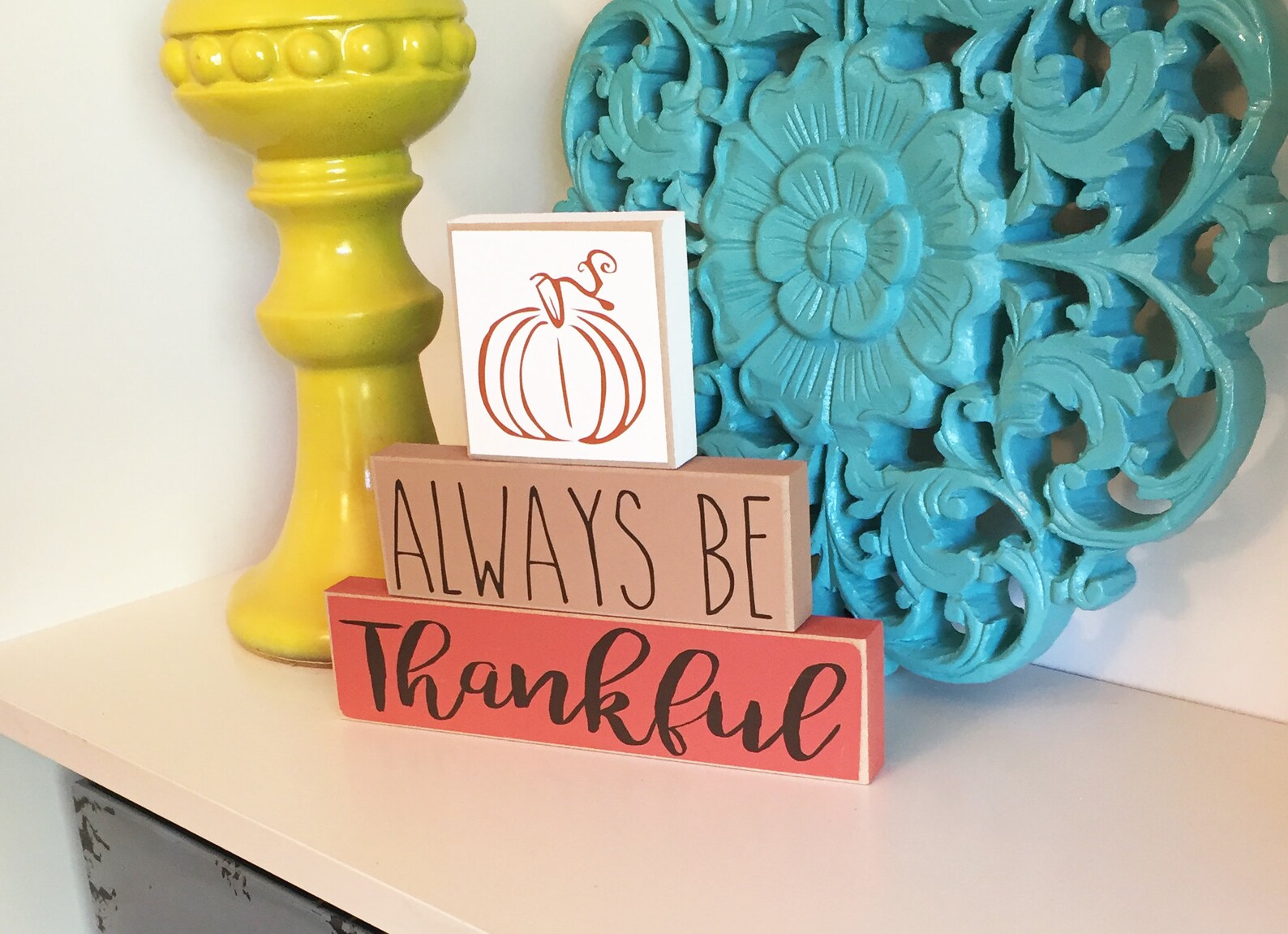Thankful Sign Thanksgiving Table Decor Thanksgiving - Etsy
