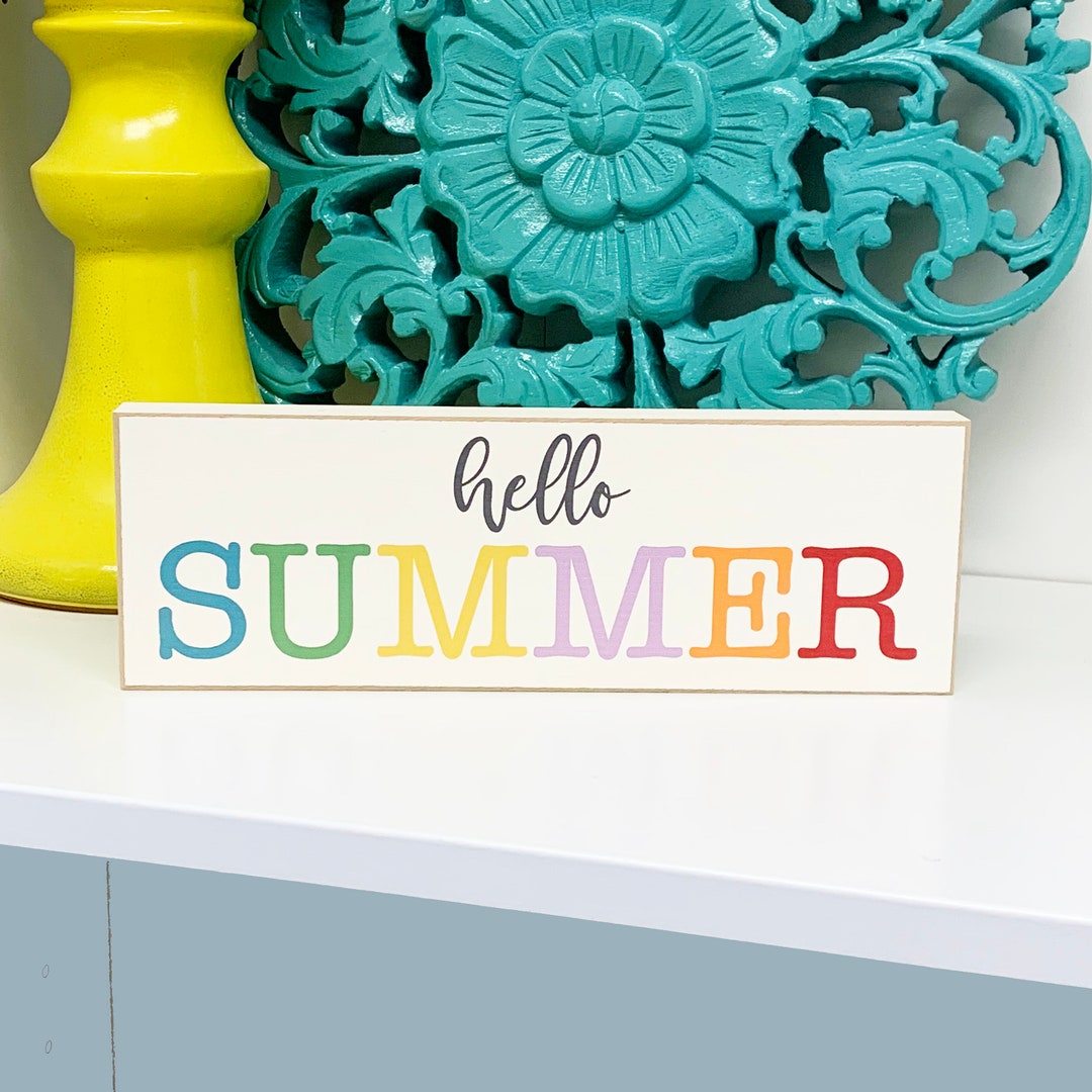 Summer Signs, Summer Decor, Tiered Tray Decor - Etsy