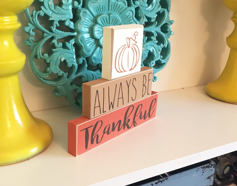 Thankful Sign Thanksgiving Table Decor Thanksgiving - Etsy