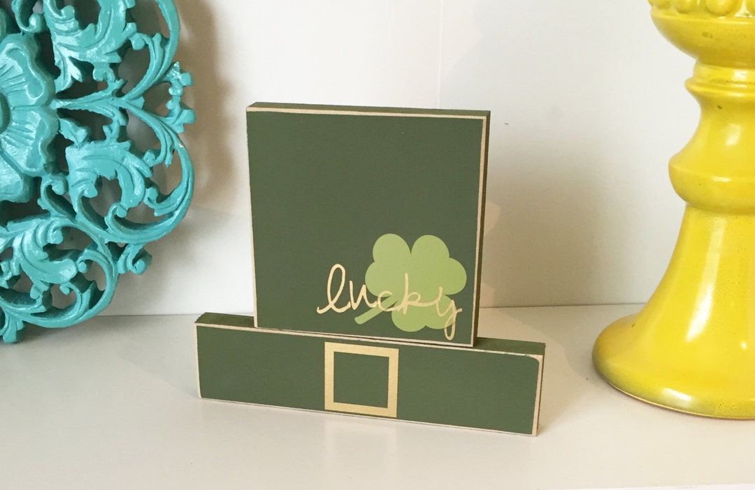 Leprechaun Hat, Lucky Sign, St Patricks Day Decor, Gift for the Home - Etsy