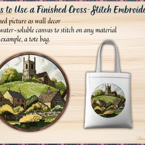 Village Cross Stitch Pattern Circle (100x100 Stitches) – Digital PDF ...