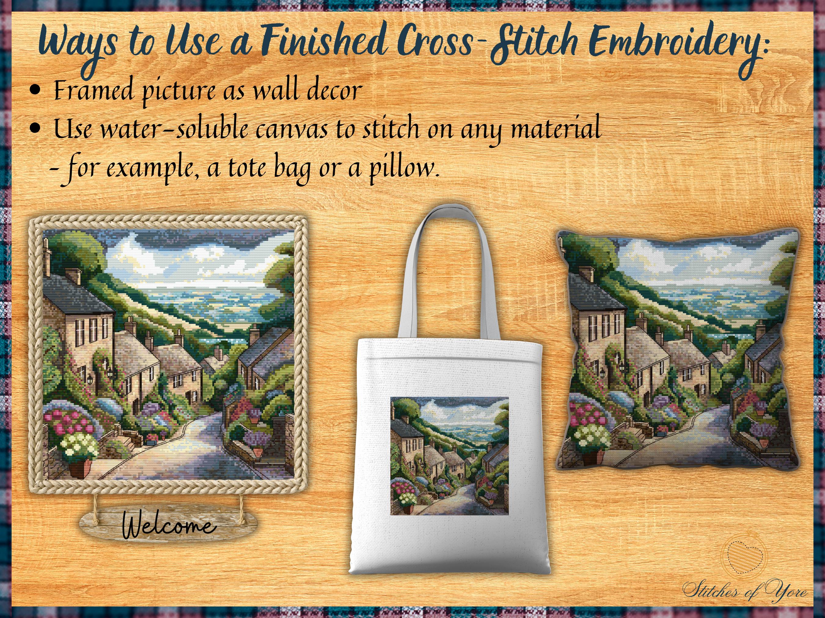 Cotswolds Cottage Cross Stitch Pattern: English Village Scene (PDF ...