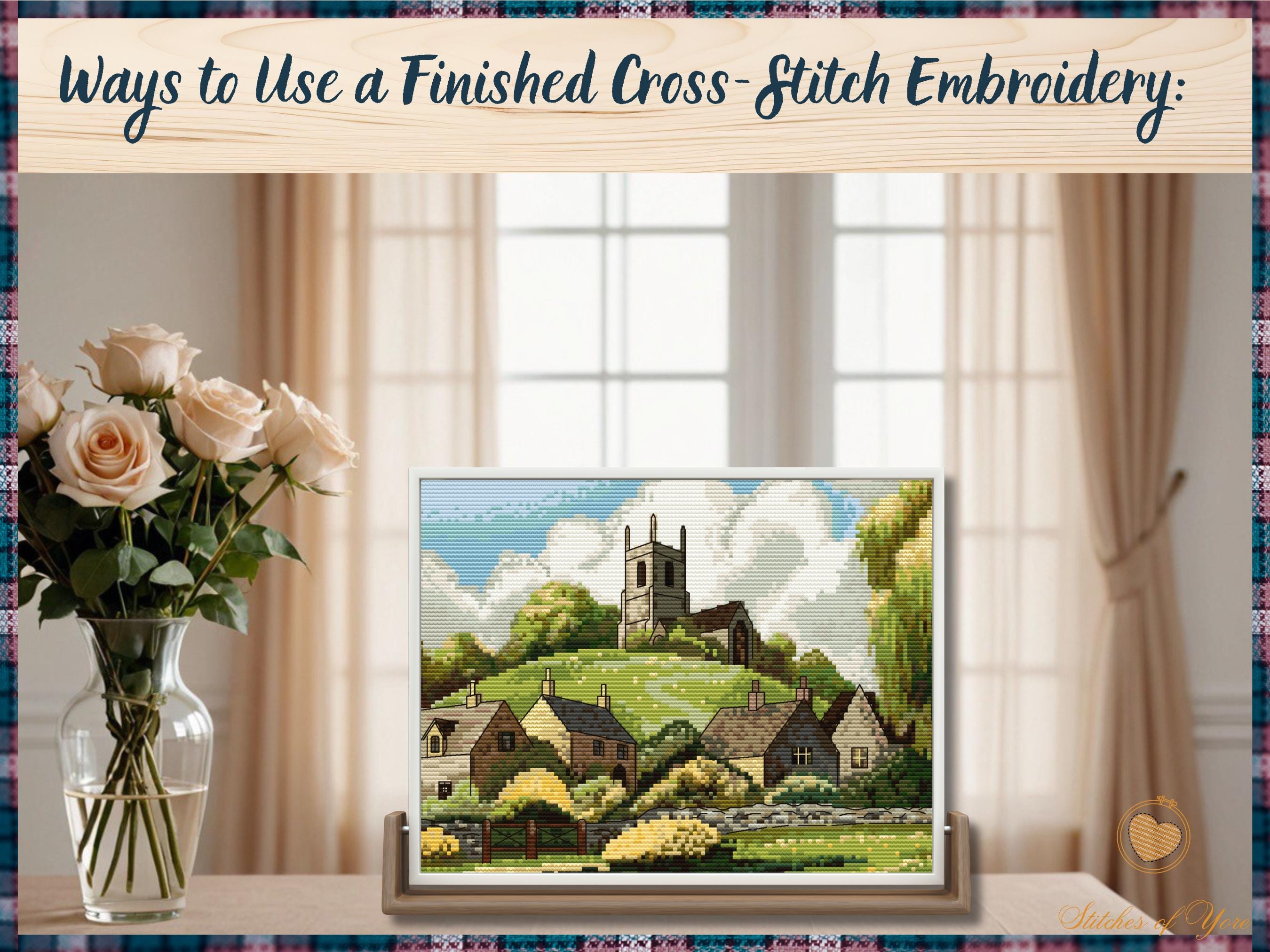 Village Cross Stitch Pattern: English Countryside Cottage (digital PDF ...