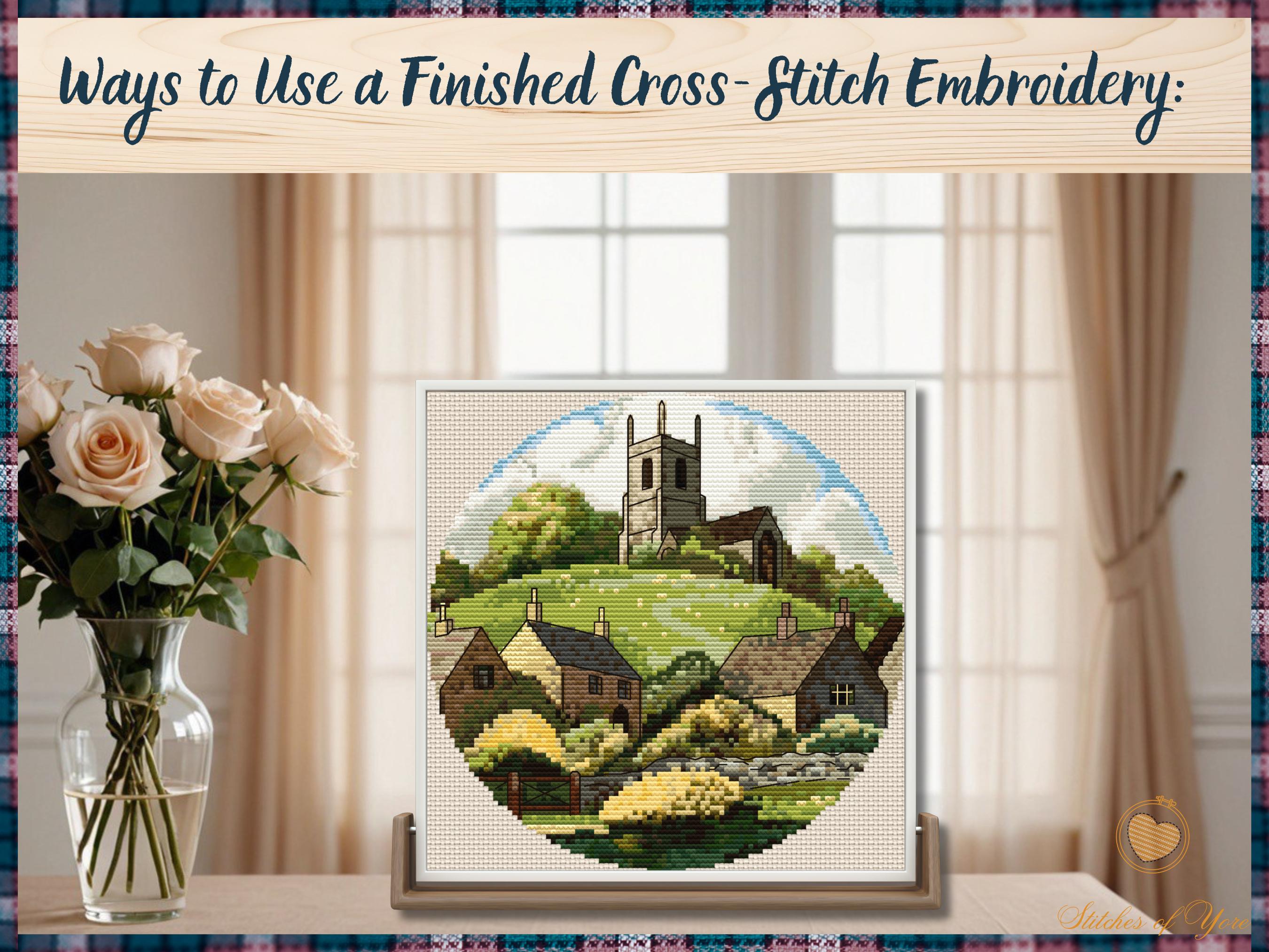 Village Cross Stitch Pattern Circle (100x100 Stitches) – Digital PDF ...