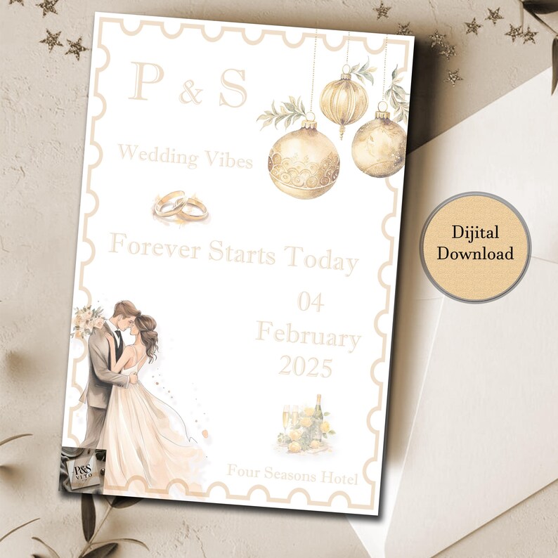 Embracing Hearts Wedding Invitation Elegant Wedding Card, Romantic ...