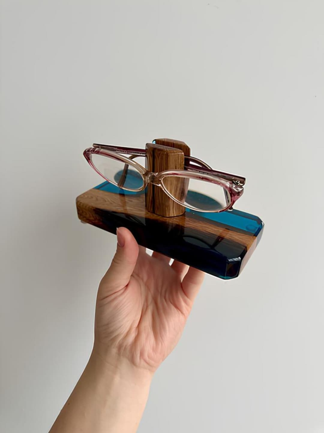 Stand for Glasses, Elegant Wooden Glasses Holder, Handcrafted Glasses ...