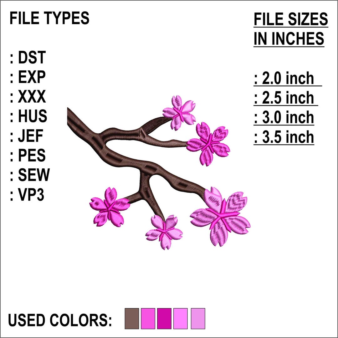 Machine Embroidery Design- Modern Boho Flowers Border - Curved Border ...