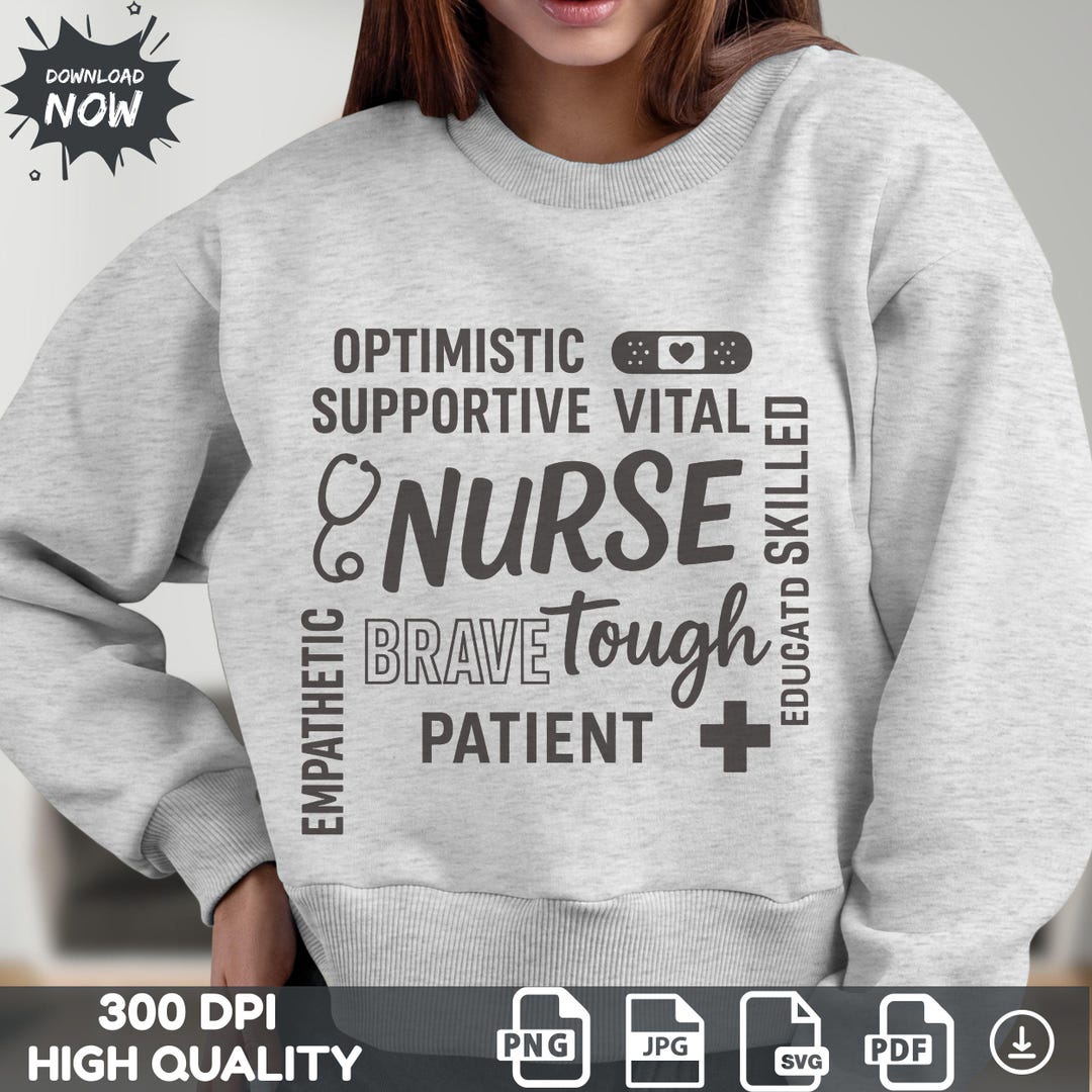 Nurse Word Art Svg - Etsy
