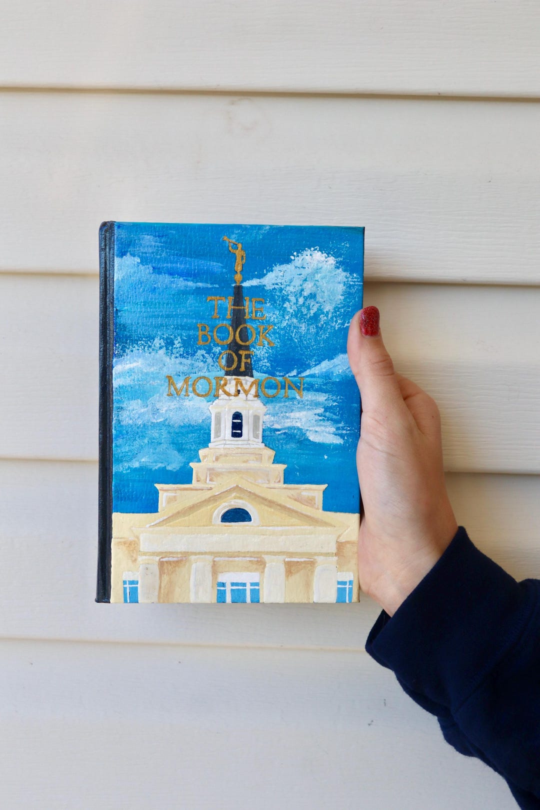 Richmond Virginia Temple, Custom Painted Book of Mormon Cover! - Etsy