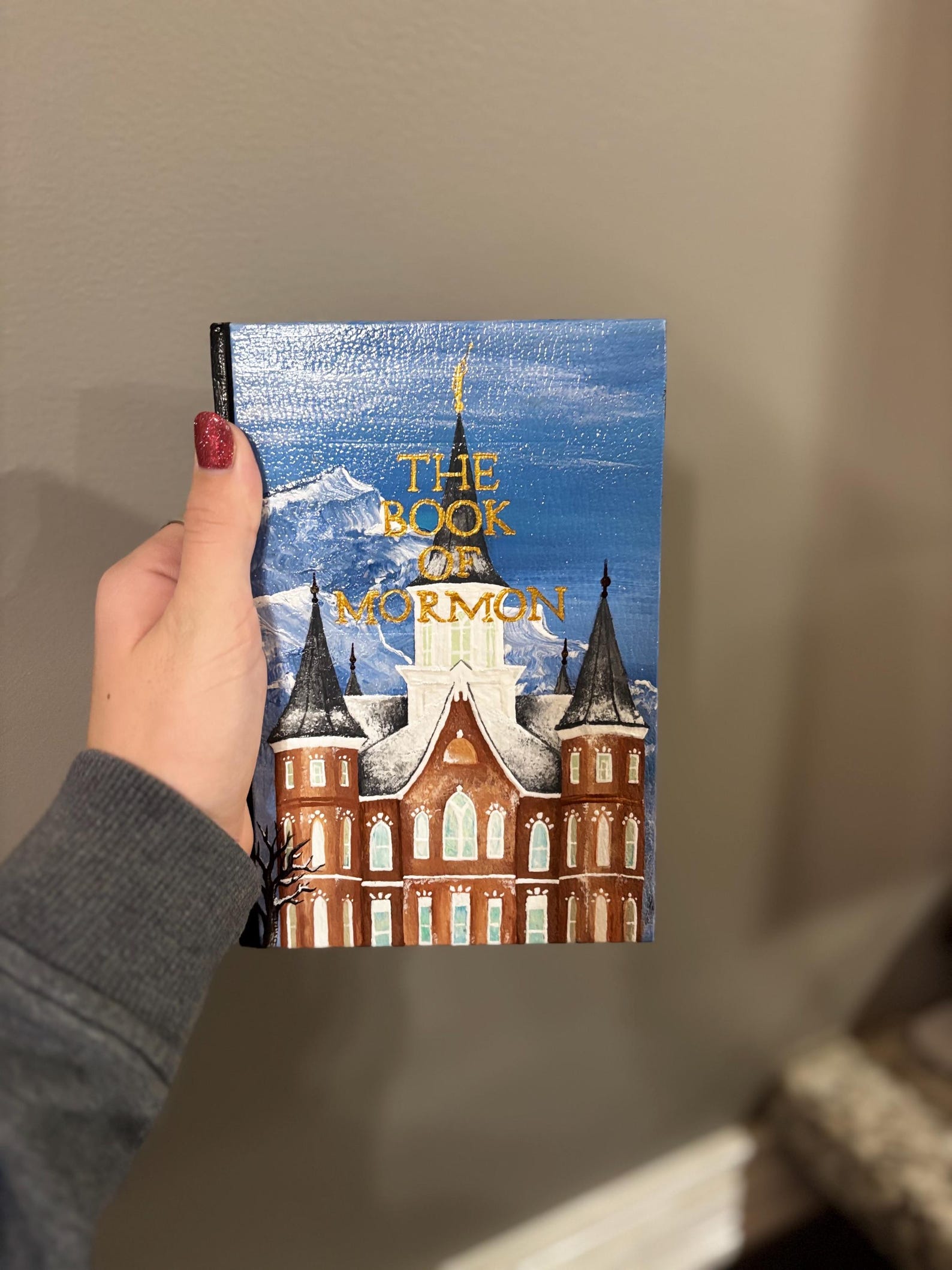 Provo City Utah Temple, Custom Painted Book of Mormon Cover! - Etsy