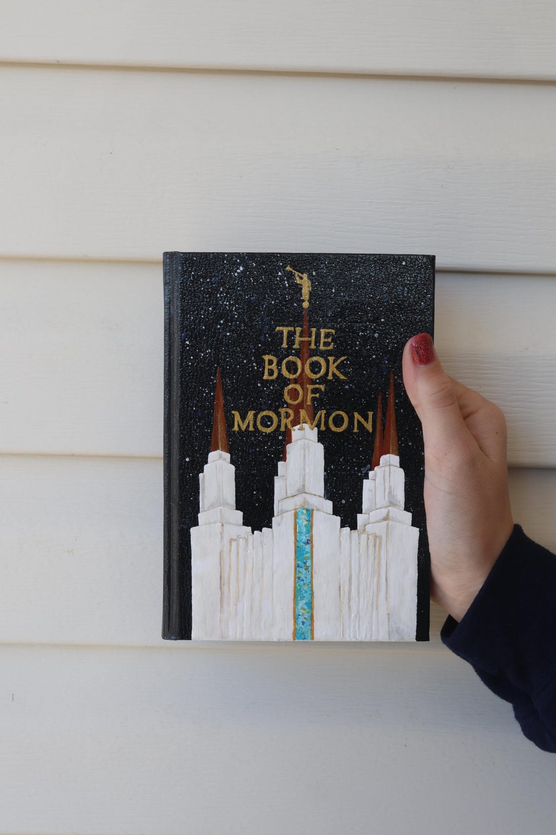 Washington DC Temple, Custom Painted Book of Mormon Cover! - Etsy