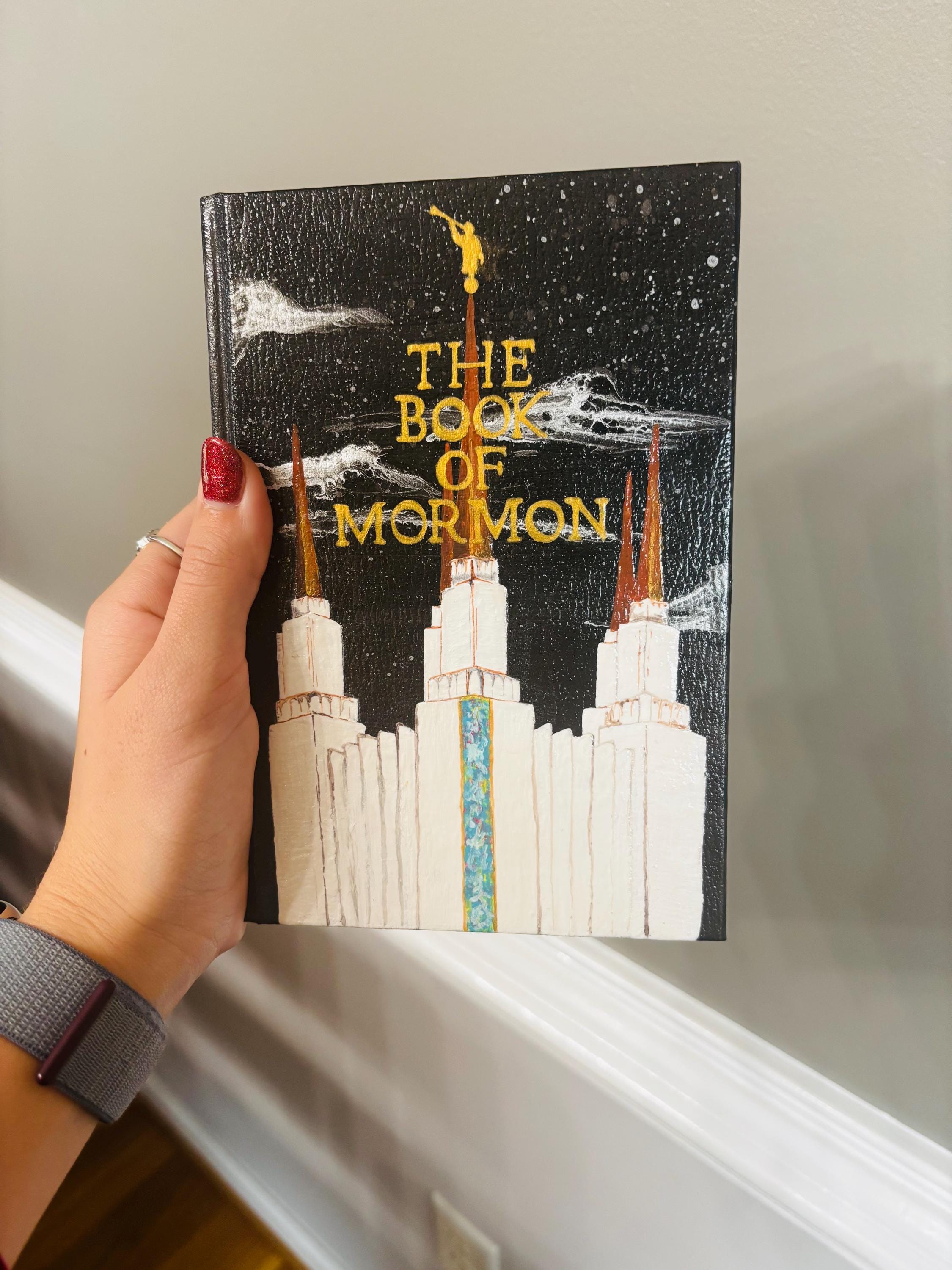 Washington DC Temple, Custom Painted Book of Mormon Cover! - Etsy