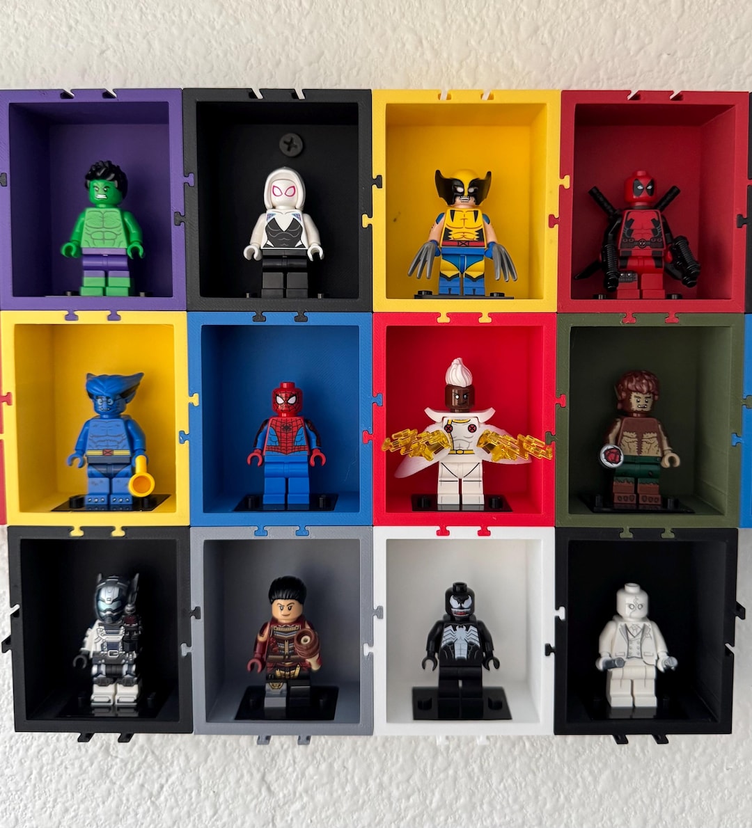 Minifigure Display, Stackable, Interlocking, Display Shelf ...