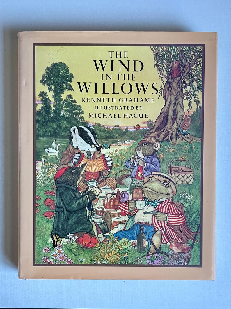 The Wind in the Willows by Kenneth Grahame Hardback With Dustcover 1980 ...
