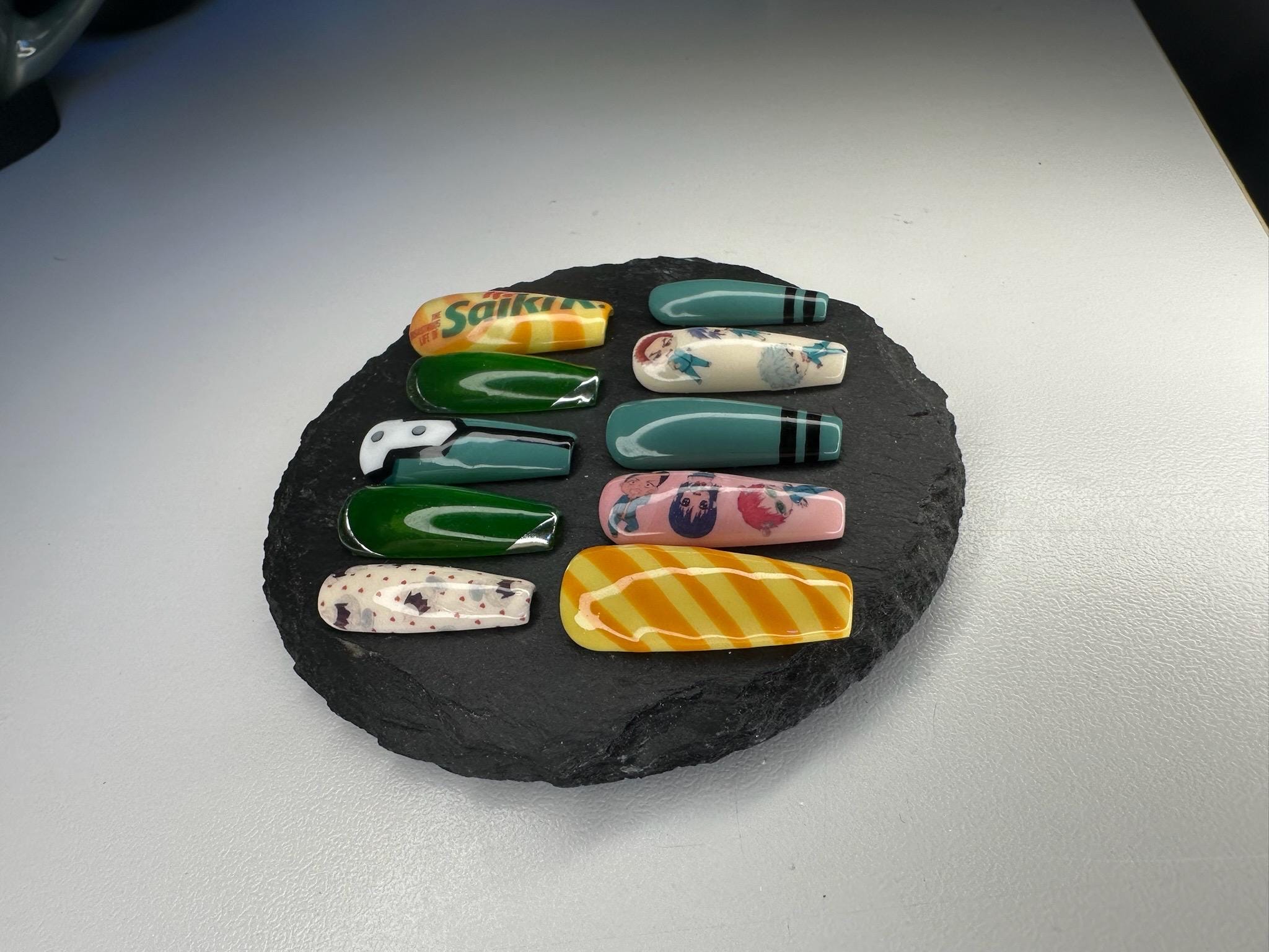 Custom Anime Nails - Etsy