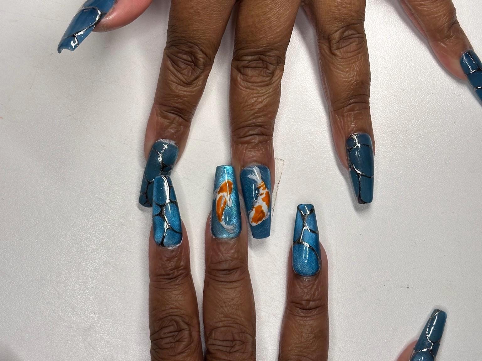 Custom Zodiac Sign Nails - Etsy