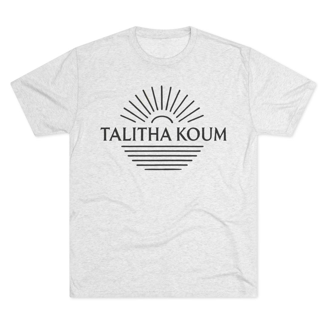 Talitha Koum Christian T-shirt Inspirational Bible Verse Men Tri-blend ...