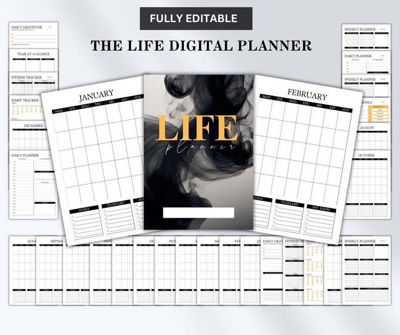 Life Planner Printable, Printable Planner Bundle, Life Binder, Planner ...