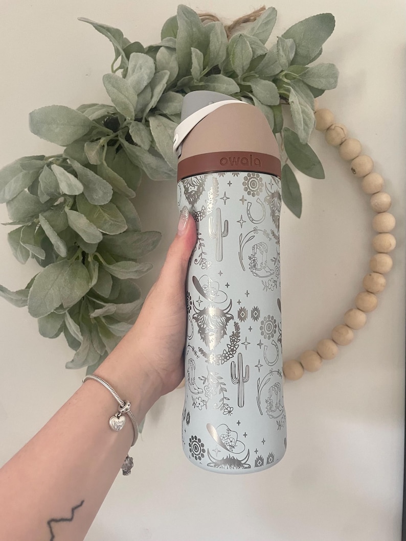 Western Engraved 24oz Owala - Etsy