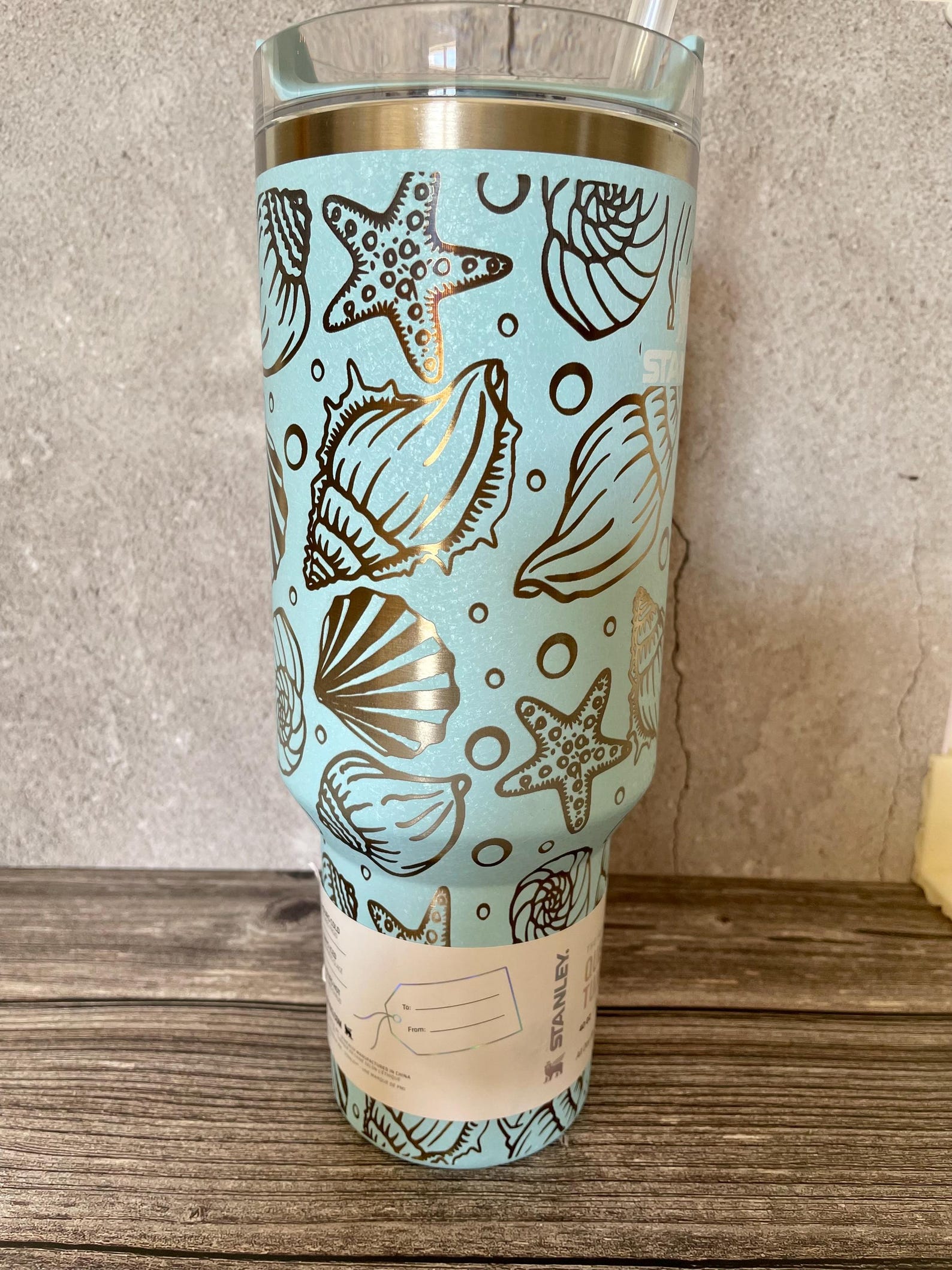 Seashell Engraved Stanley 40oz - Etsy