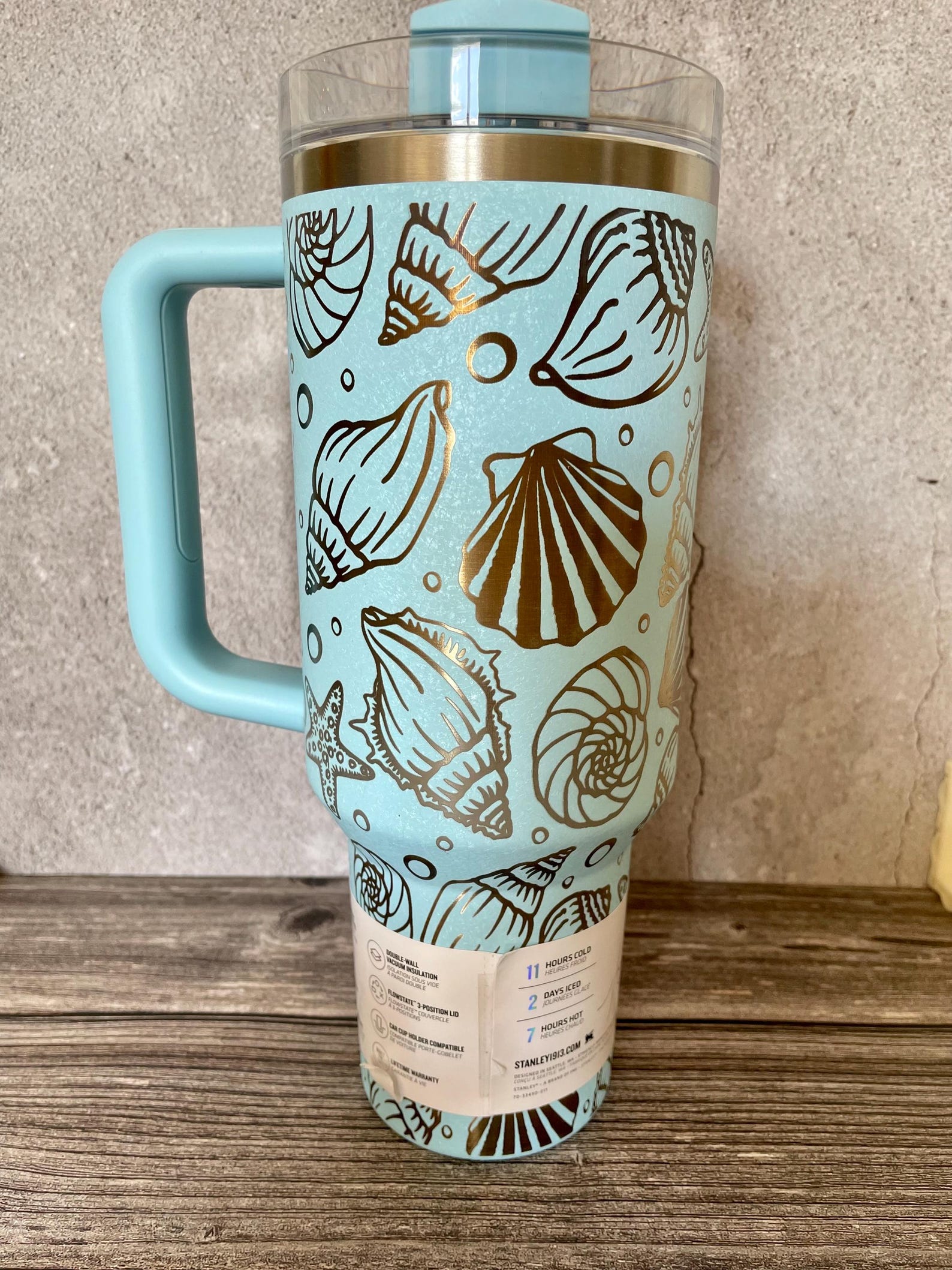 Seashell Engraved Stanley 40oz - Etsy