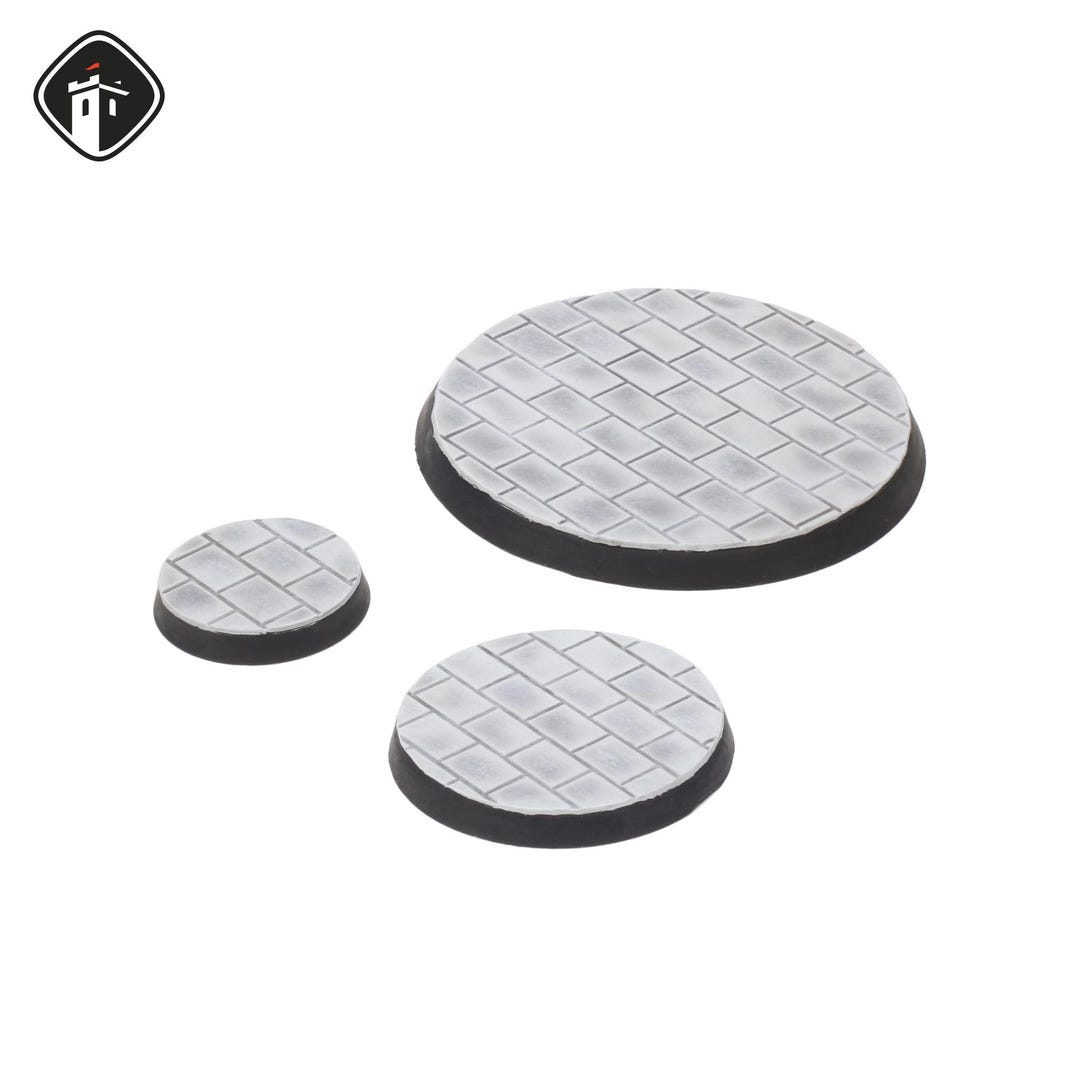 Cobblestone Bases Battle Ready Bases. Different Sizes. Painted ...