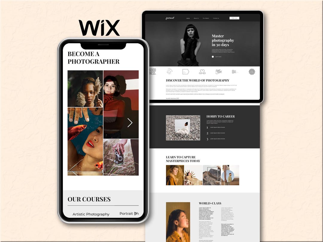 Template for Wix, Small Businesses, Modern Design, Creative Templates ...