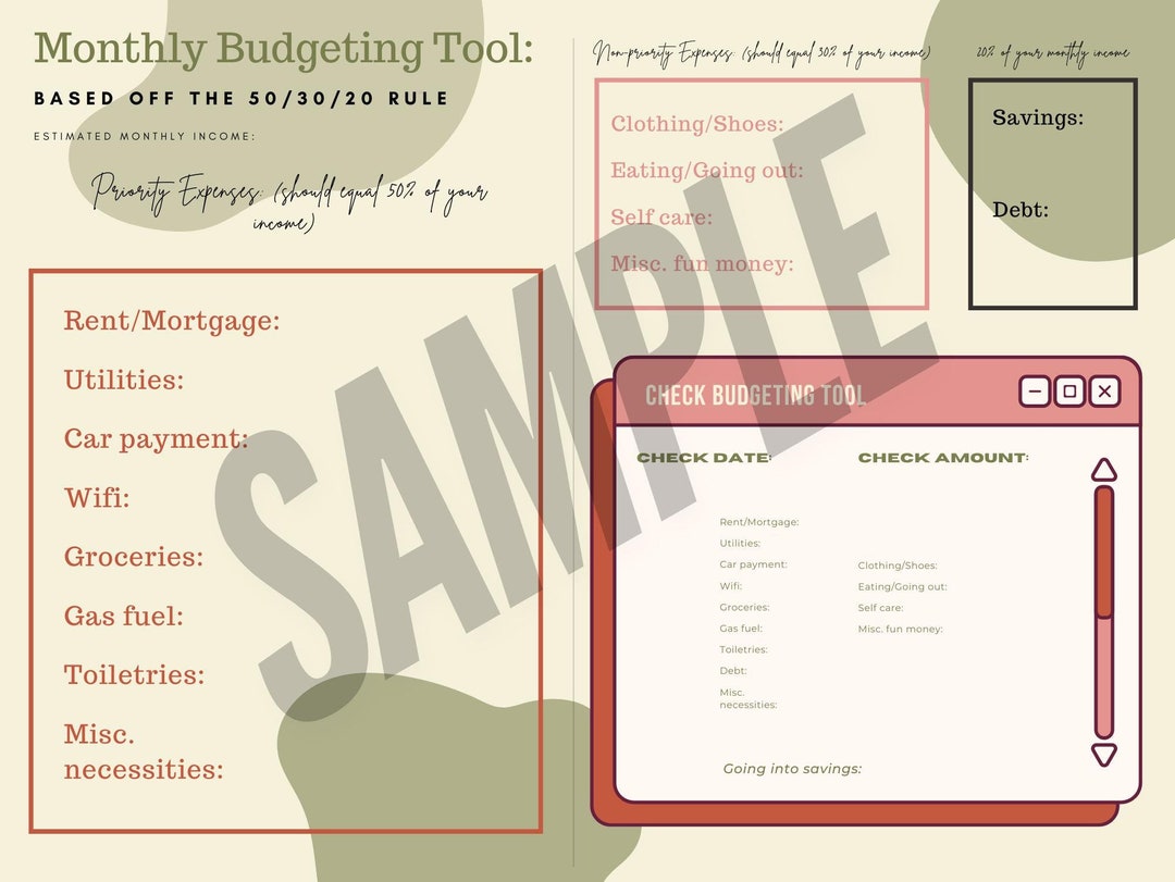 Beginner Friendly Budget Template for iPad - Etsy