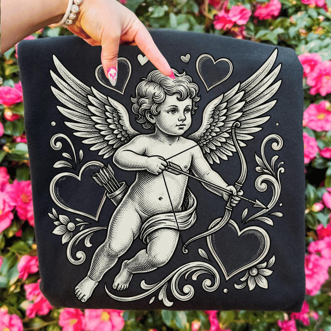 Vintage Cupid Png, Retro Cherub Engraving Png, Antique Valentine Art ...