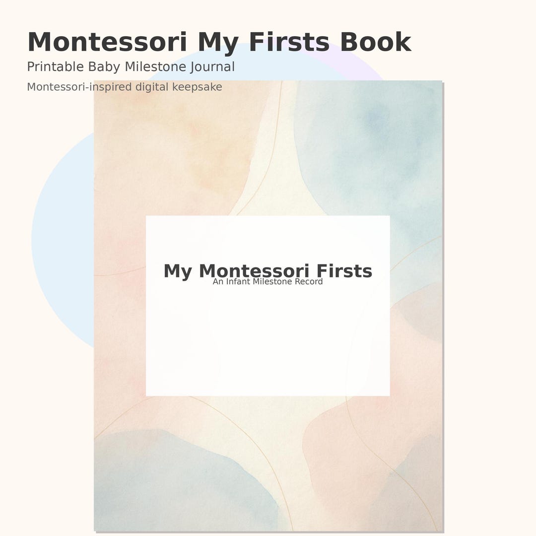 Montessori Baby First Year Memory Book – Printable Milestone Journal ...