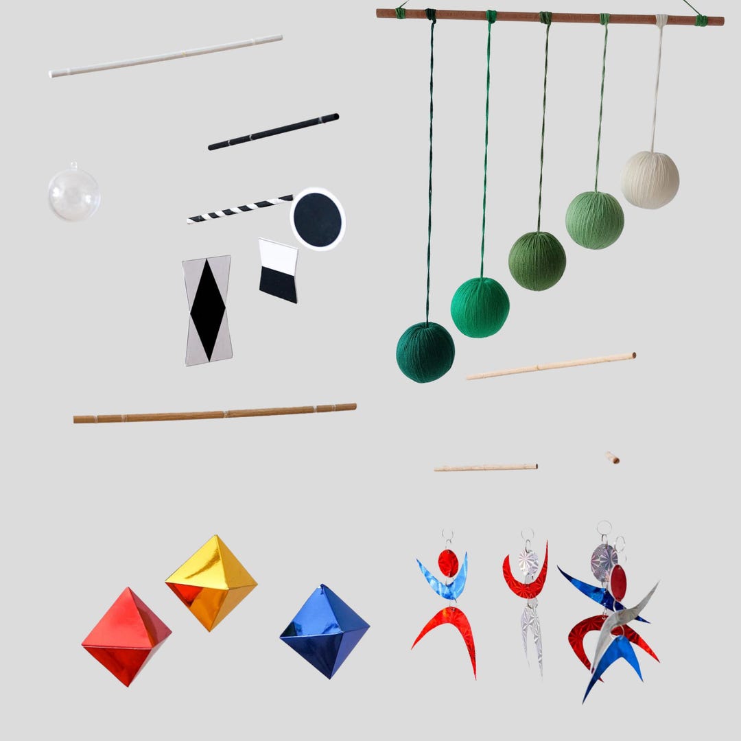 Classic Montessori Baby Visual Mobile Set , Montessori Baby Room ...