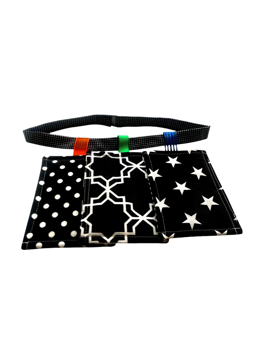 Montessori Fabric Flash Cards – Double-sided High Contrast Visual Toy ...
