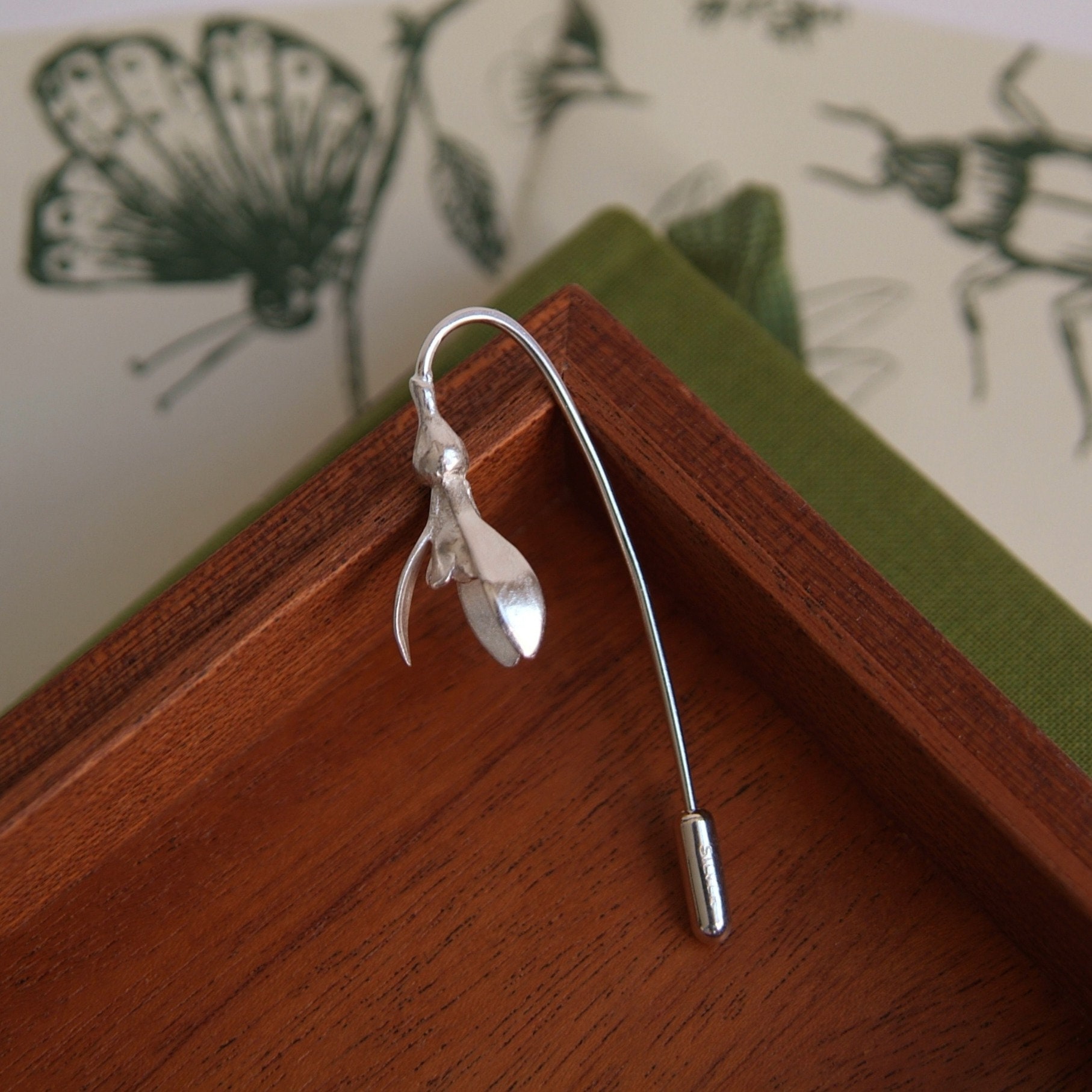 Snowdrop Brooch Silver Spring Flower Pin Handmade in | Etsy UK