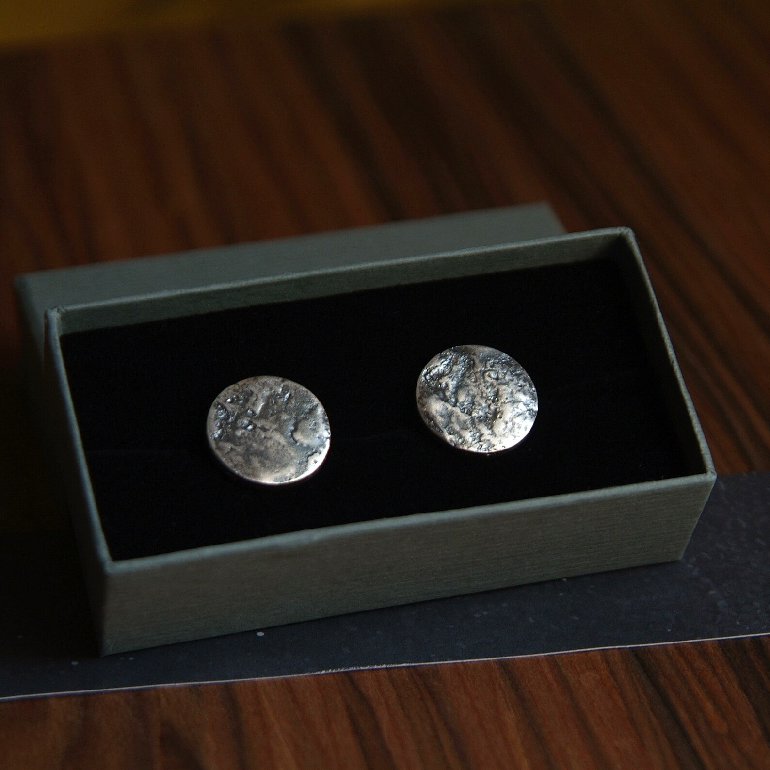 Moon Cufflinks Sterling Silver Full Moon Cufflinks | Etsy