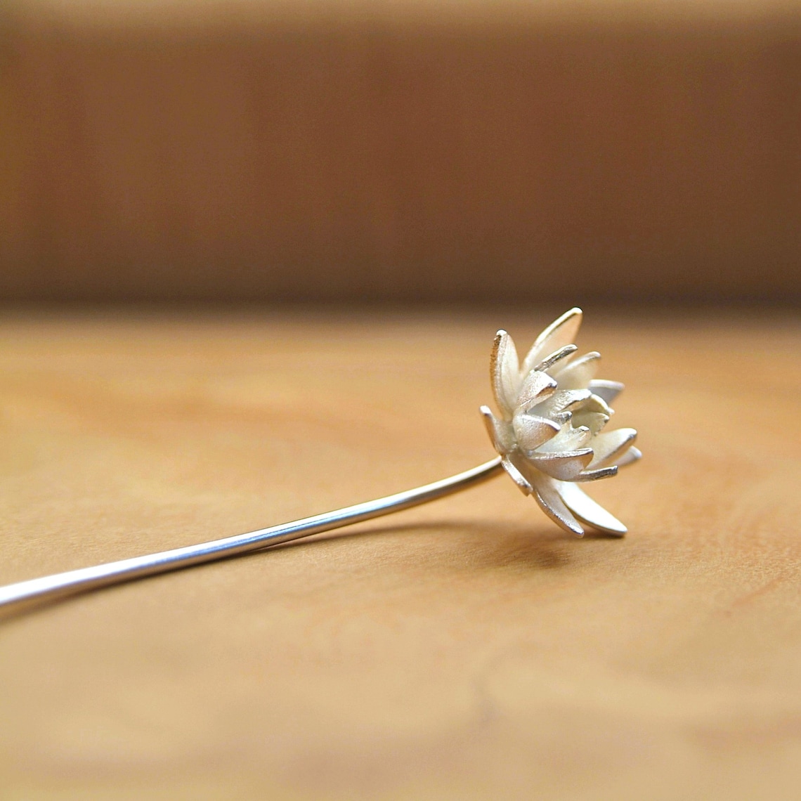 Lotus Brooch Silver Lotus Flower Jewellery Handmade in | Etsy