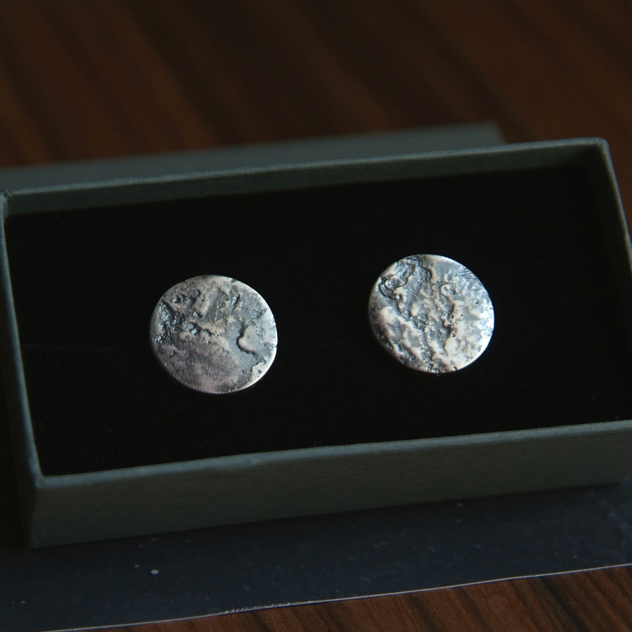 Moon Cufflinks Sterling Silver Full Moon Cufflinks - Etsy