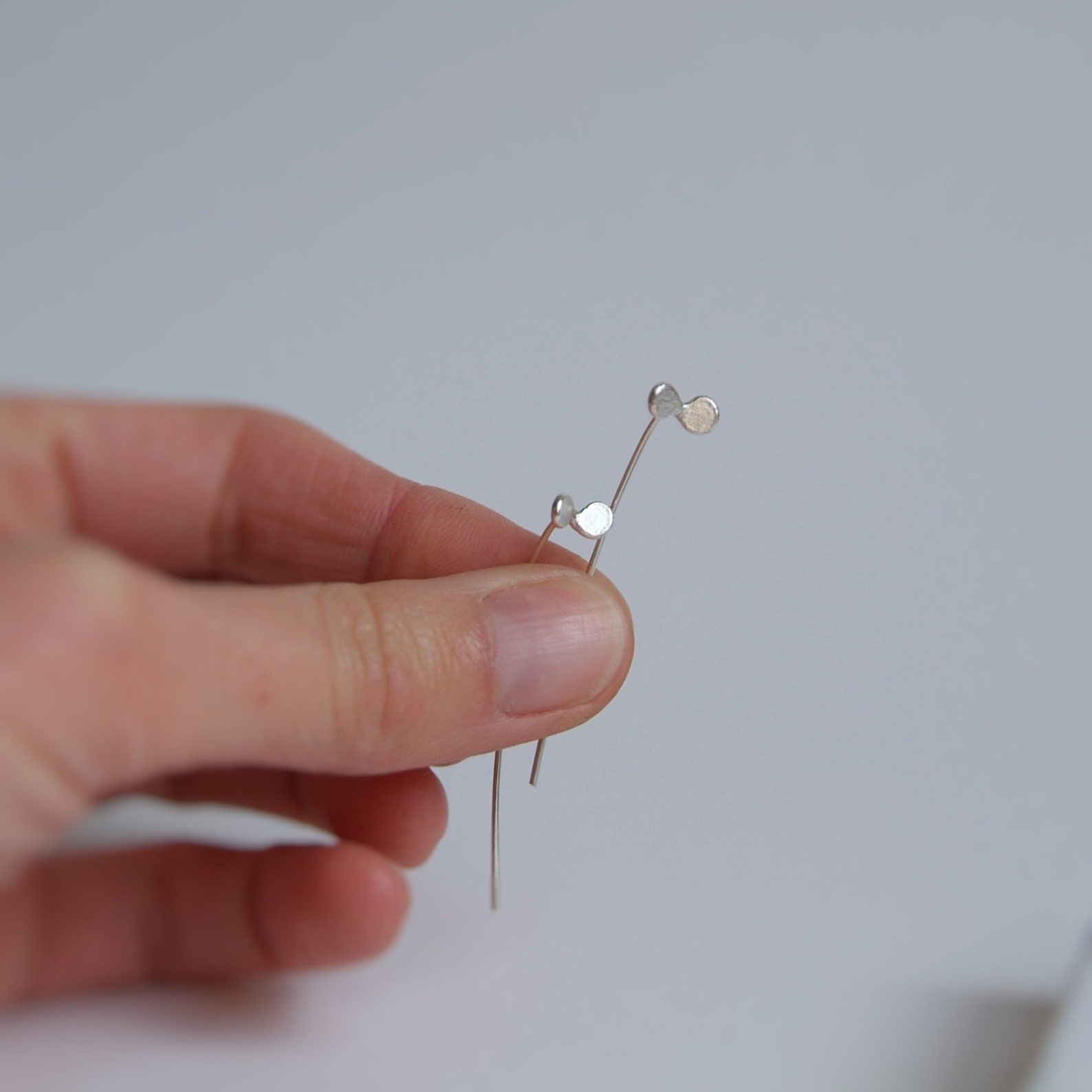 Seedling Earrings Sterling Silver Stems Spring Jewellery | Etsy