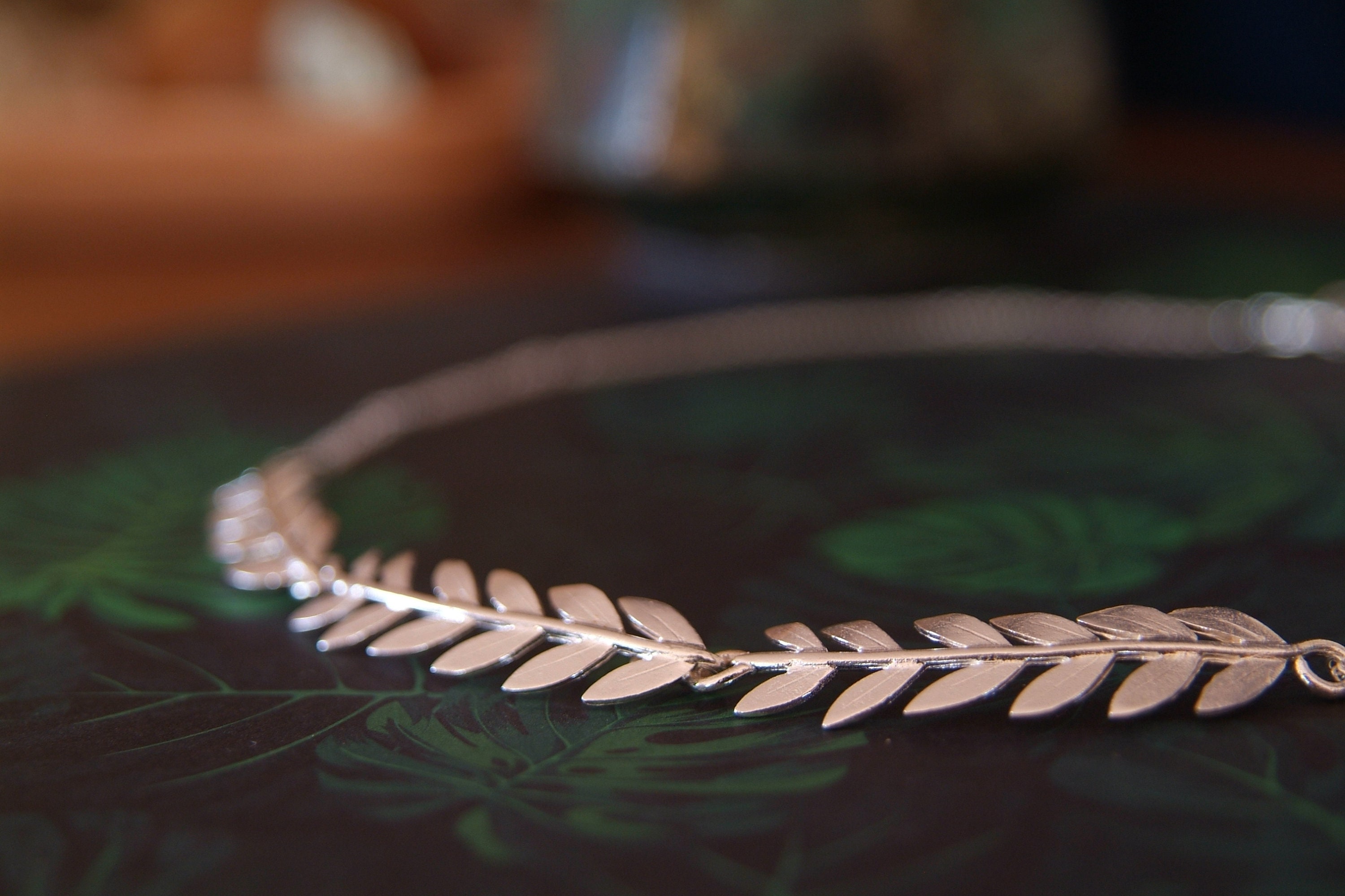Leaf Necklace Grecian Olive Branch Collar Roman Style - Etsy UK